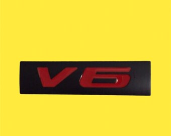 V6 Emblem - Etsy