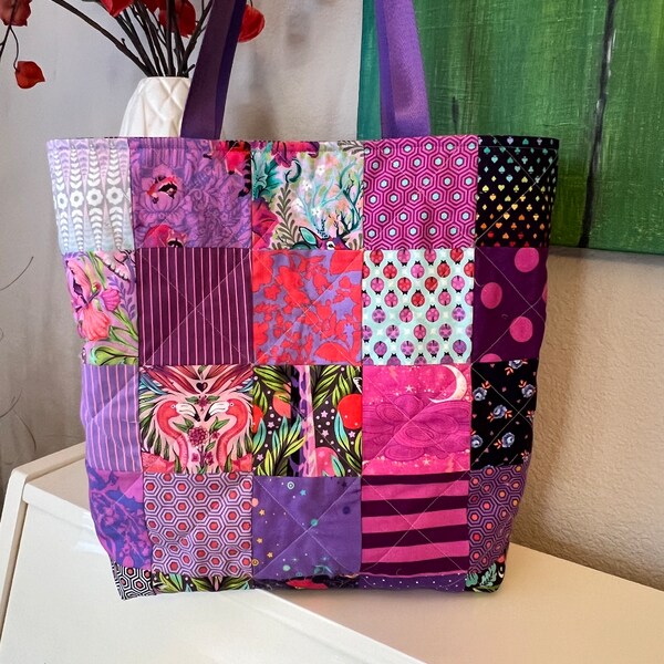 Quilted Tote Bag - Etsy