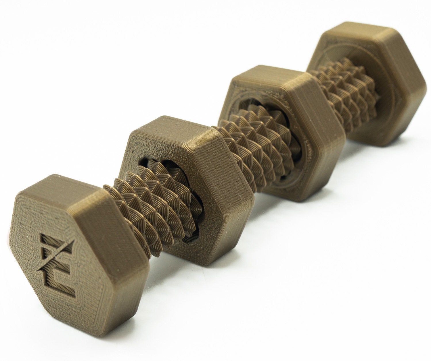 SPINFINITY BOLT (centurion Bronze) Bi-directional Threaded Fidget Bolt ...