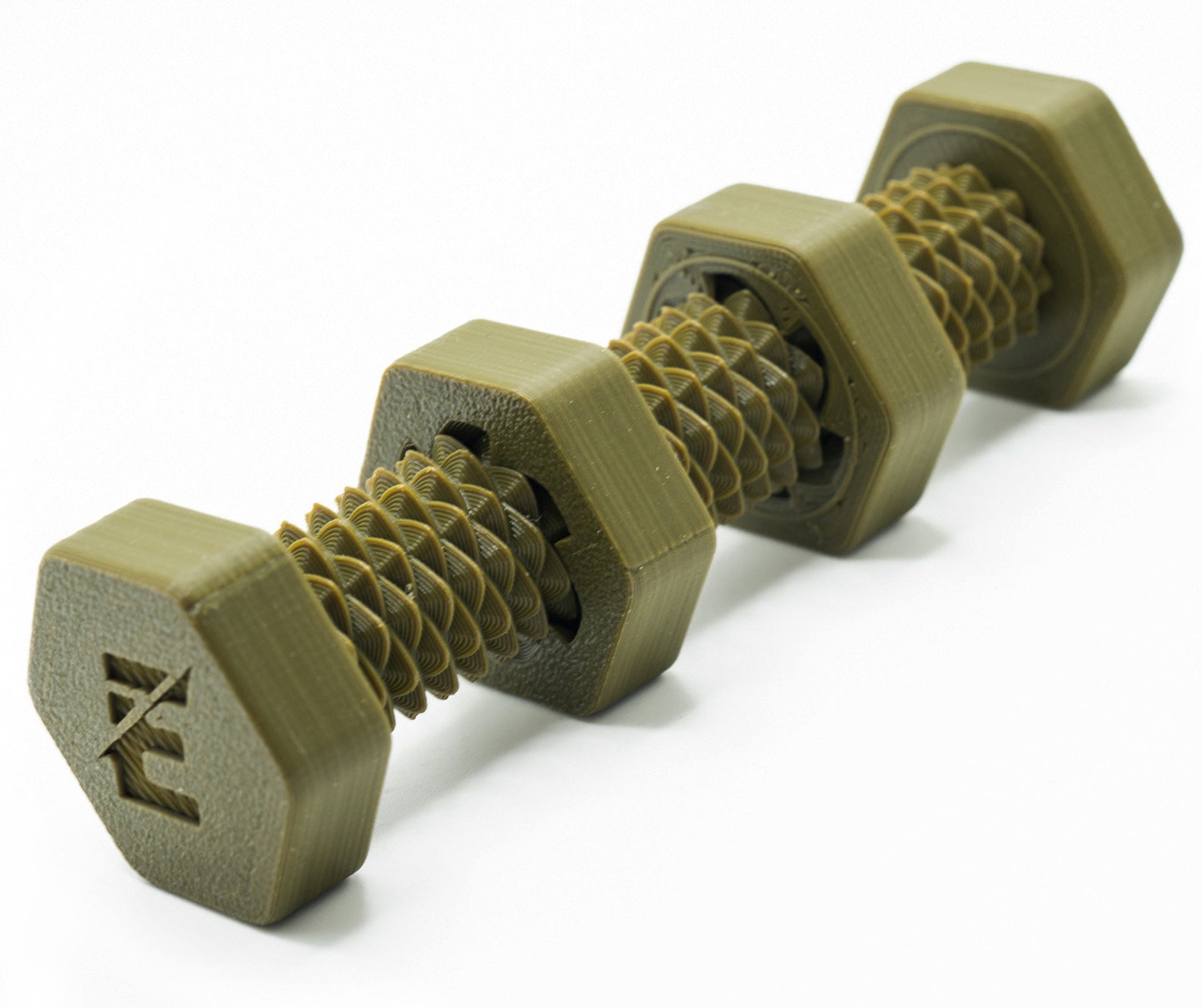 SPINFINITY BOLT (centurion Bronze) Bi-directional Threaded Fidget Bolt ...