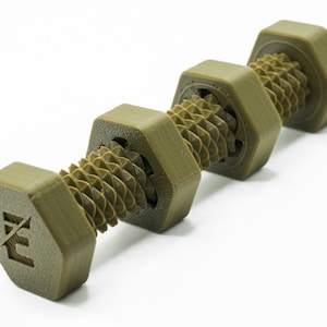 SPINFINITY BOLT (cement Grey) Bi-directional Threaded Fidget Bolt ...