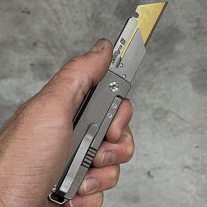 Exceed Designs Tirant Razor V3 (stonewashed) 6al-4v Titanium Utility ...