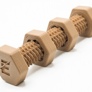 SPINFINITY BOLT (cement Grey) Bi-directional Threaded Fidget Bolt ...
