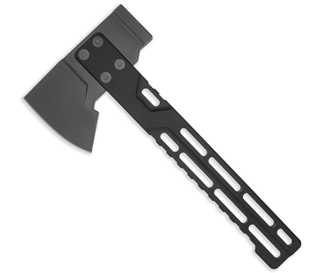 Exceed Designs HYZER Mini Titanium Hatchet (jet-black PVD W/dark Grey ...