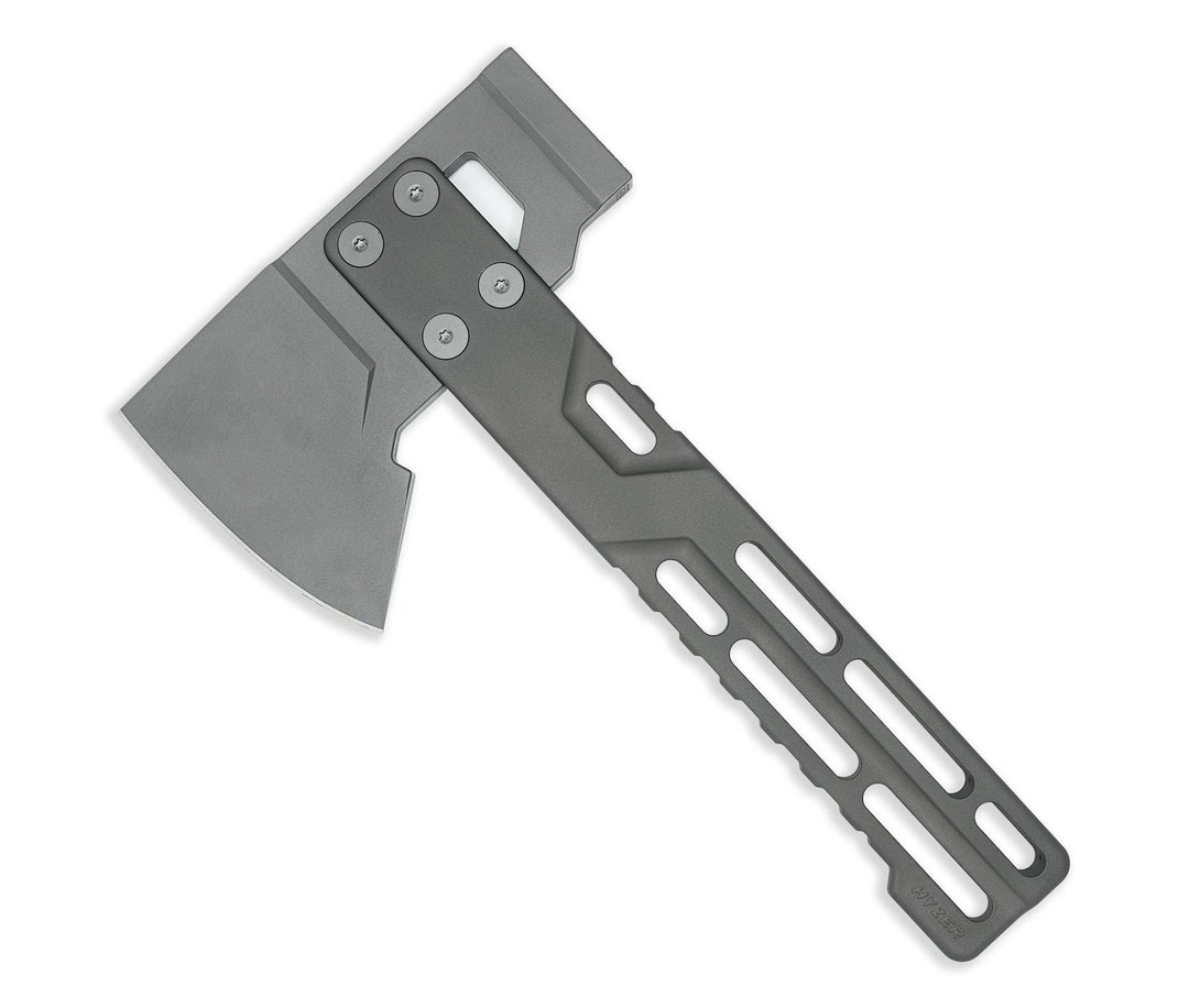 Exceed Designs HYZER Mini Titanium Hatchet (dark Grey BLASTED W/light ...