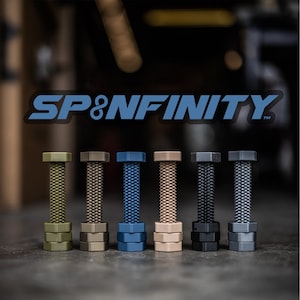 SPINFINITY BOLT (centurion Bronze) Bi-directional Threaded Fidget Bolt ...