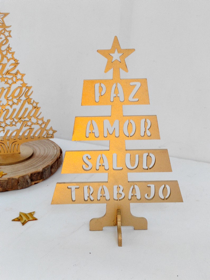 Christmas Tree With Wishes in Spanish - Etsy