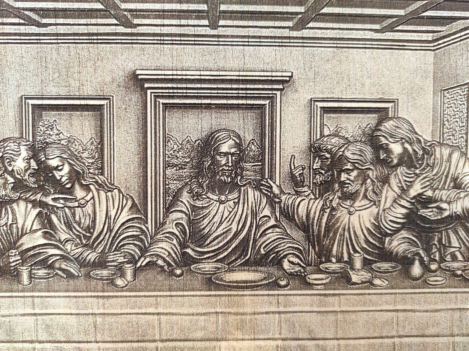 Last Supper Framed - Digital Design File - Glowforge - Laser Ready ...