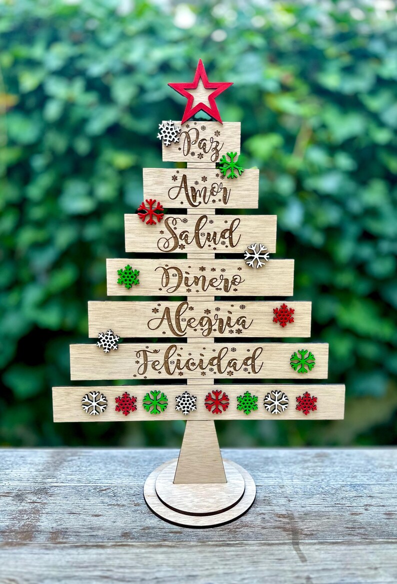 Laser Cut File - Custom Christmas Tree - Digital File - Wishing Tree in ...
