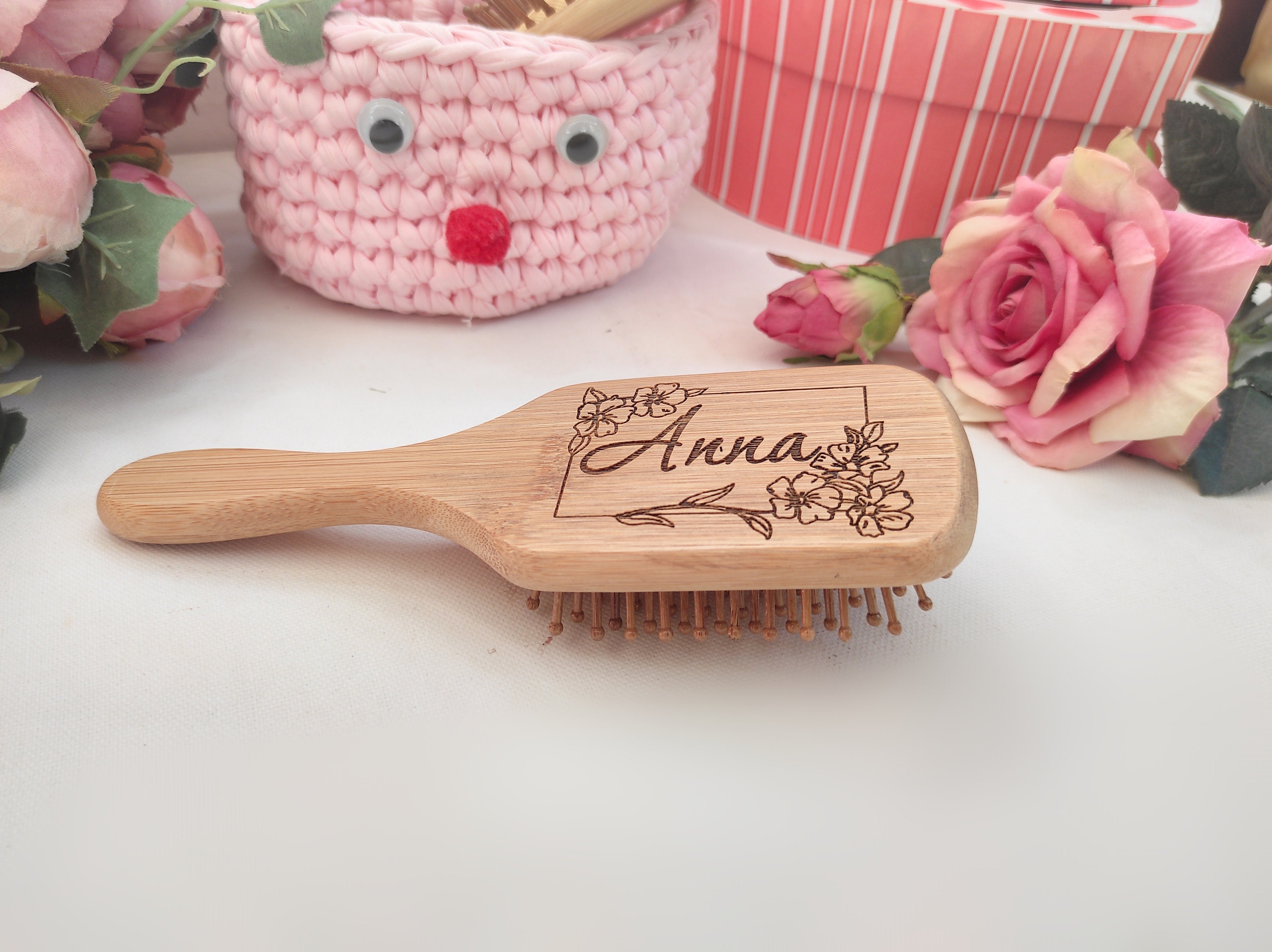 Hair Brush Engraving Designs Original Engraving Files A - Etsy