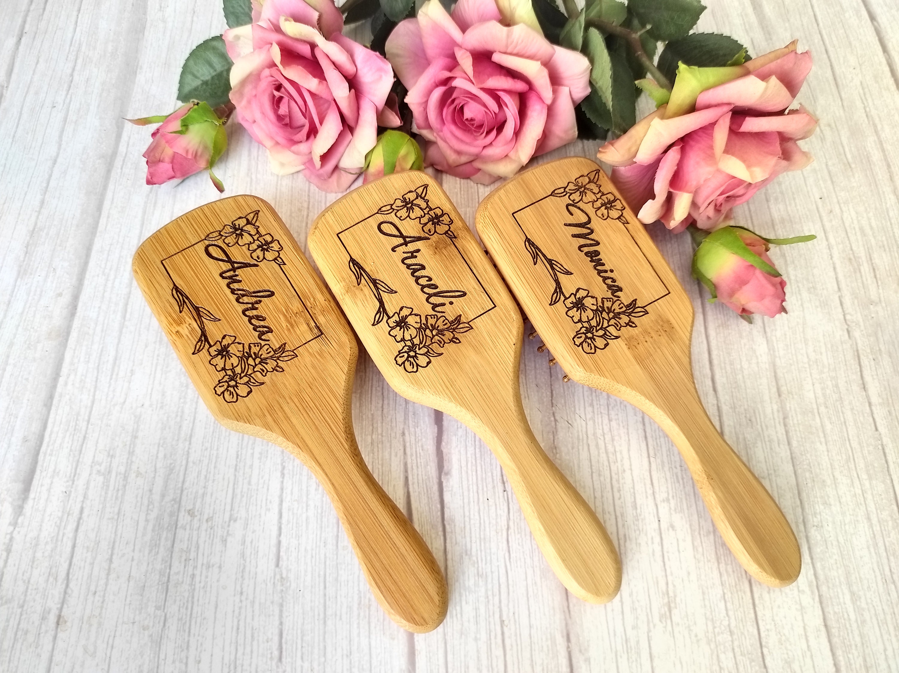 Hair Brush Engraving Designs Original Engraving Files A - Etsy