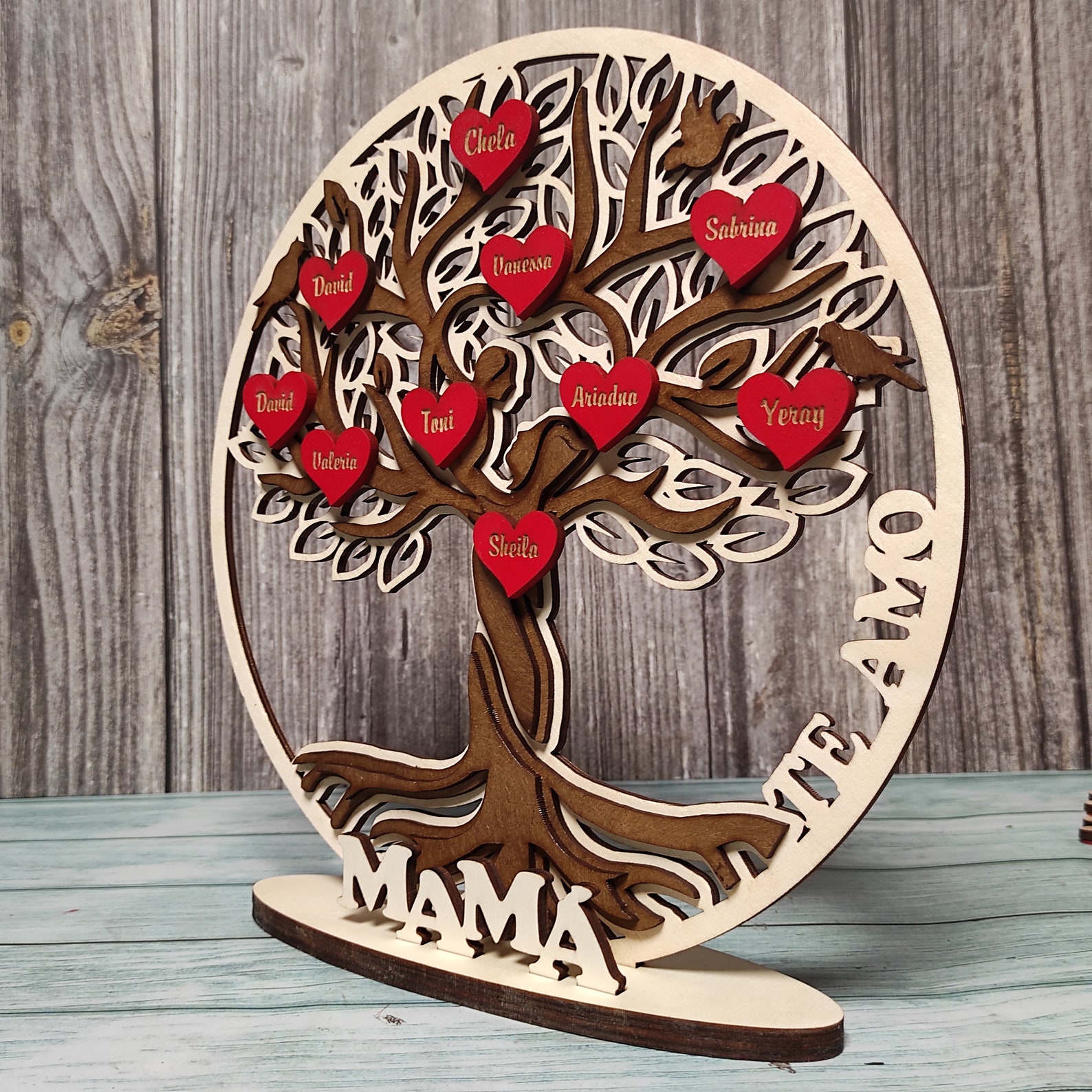 Personalized Mother Tree With Children's Names - Etsy