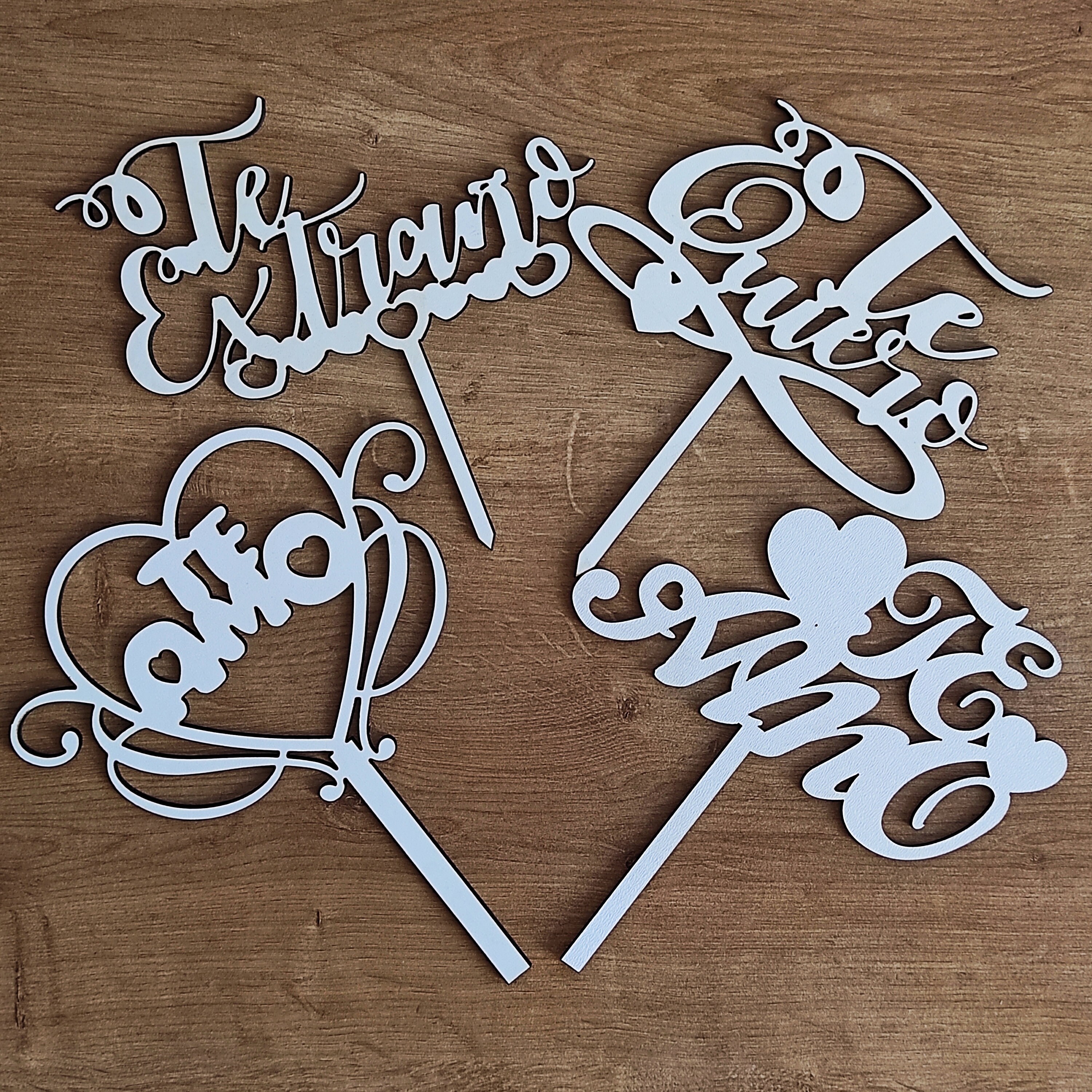 Archivos vectoriales. Toppers con frases de amor - Etsy España