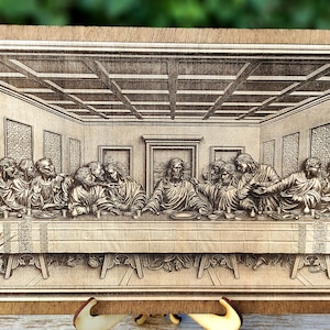 Last Supper Framed - Digital Design File - Glowforge - Laser Ready ...