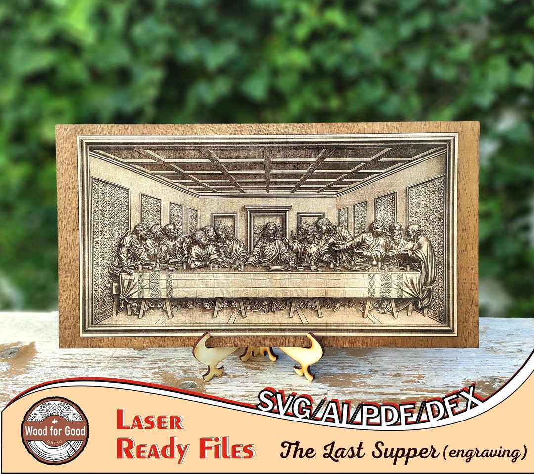 Last Supper Framed - Digital Design File - Glowforge - Laser Ready ...