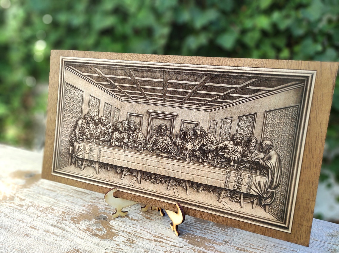 Last Supper Framed - Digital Design File - Glowforge - Laser Ready ...