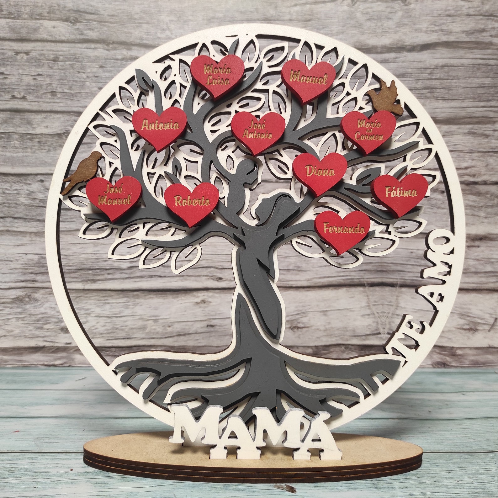 Personalized Mother Tree With Children's Names - Etsy