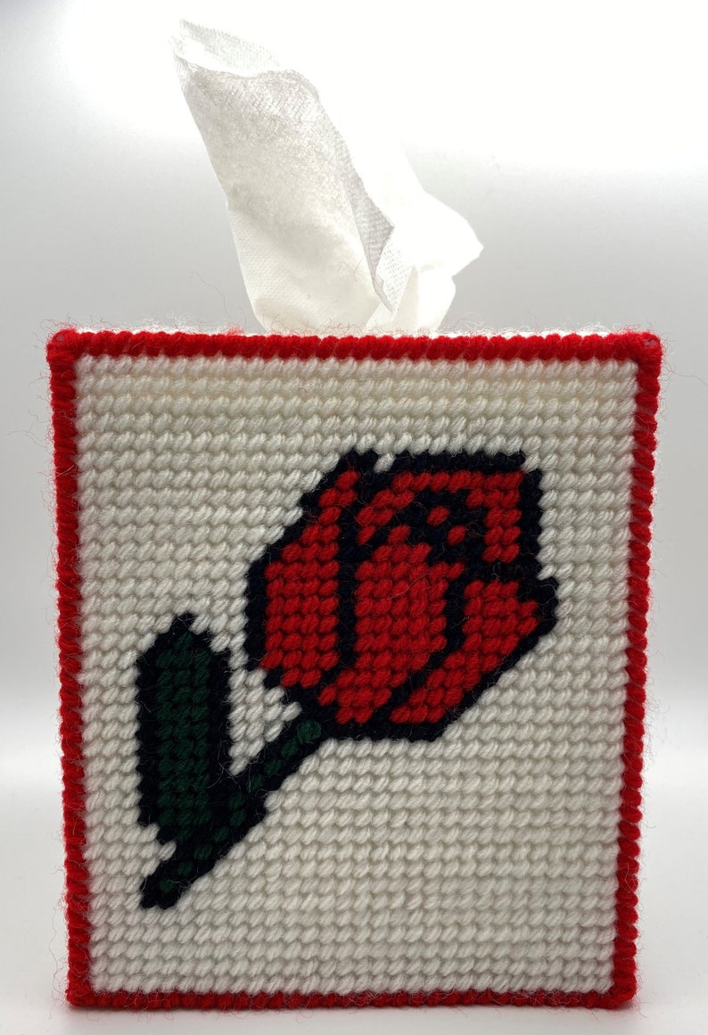 Rose Tissue Box Cover - Etsy