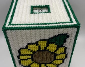 Sunflower Tissue Box Cover - Etsy