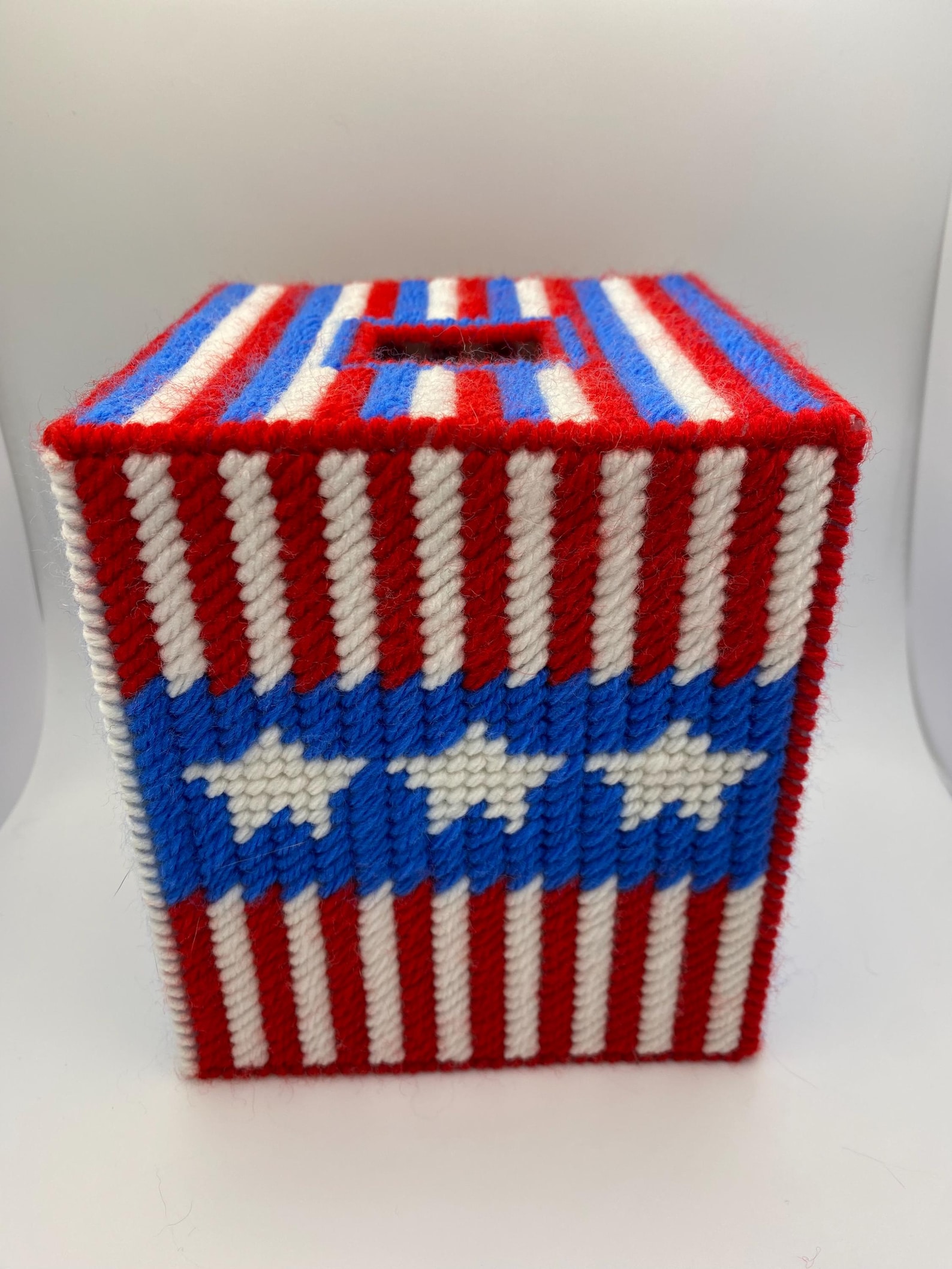 Stars and Stripes Tissue Box Cover - Etsy