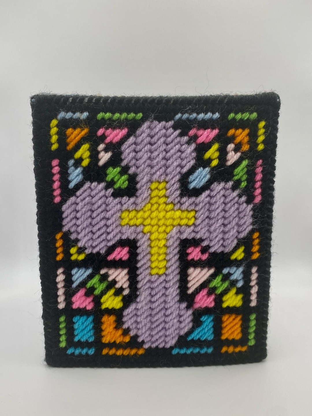 Stained Glass Cross Tissue Box Cover - Etsy