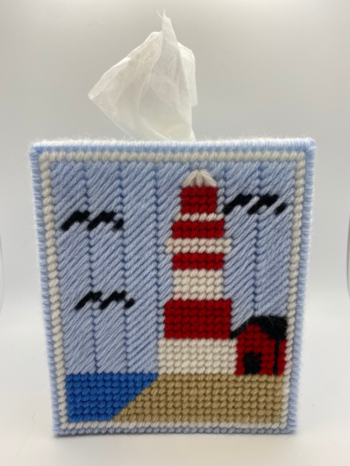 Light House Tissue Box Cover - Etsy