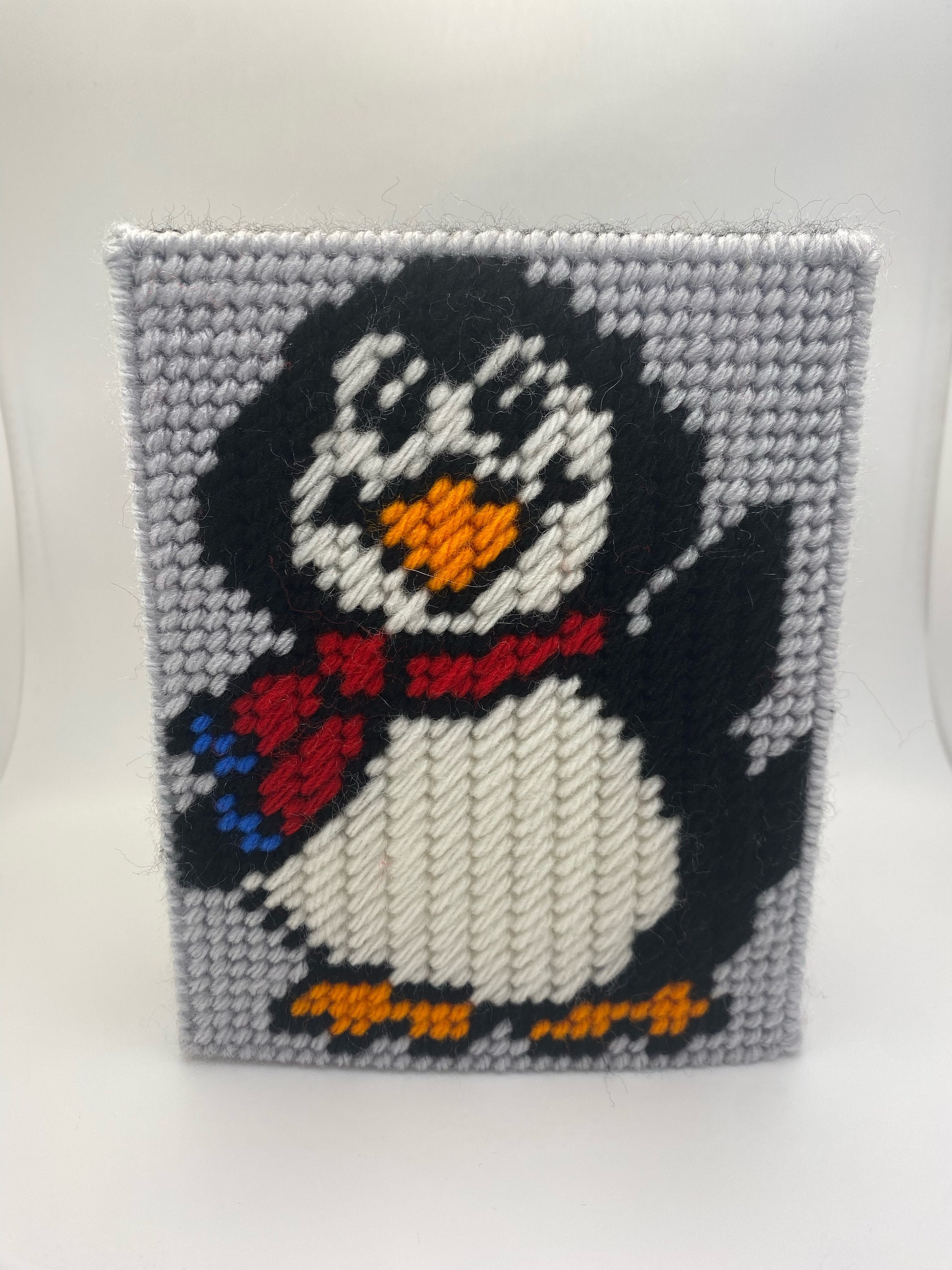 Winter Penguin Tissue Box Cover - Etsy