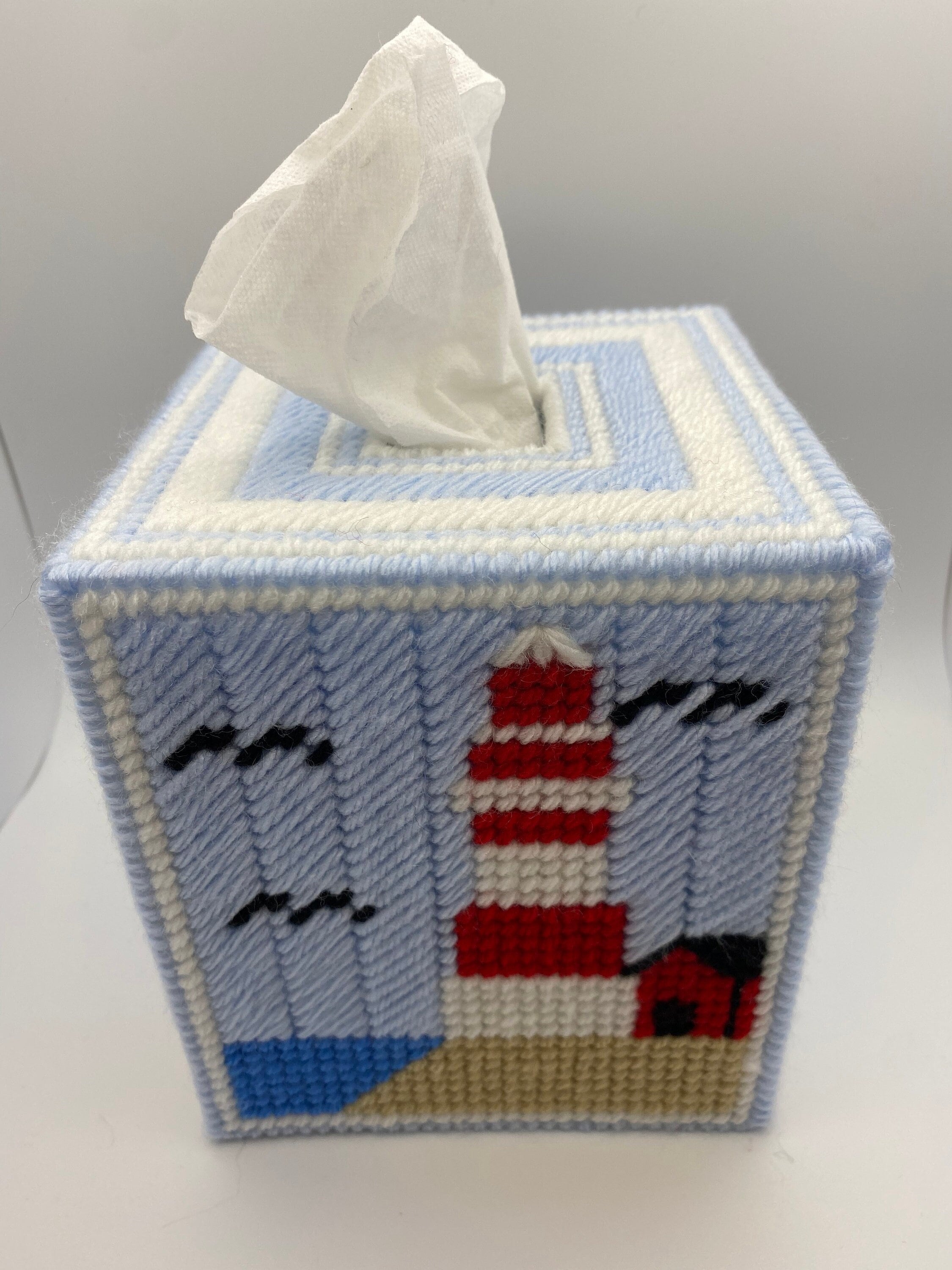 Light House Tissue Box Cover - Etsy