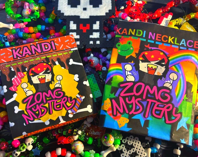Custom Kandi Character Mystery Box: Cuffs, Keychains, Necklaces & More ...
