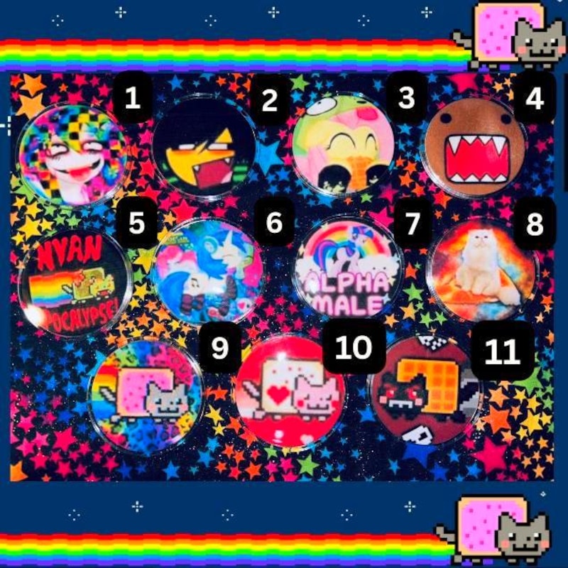 Decorative Scene Pins - Etsy