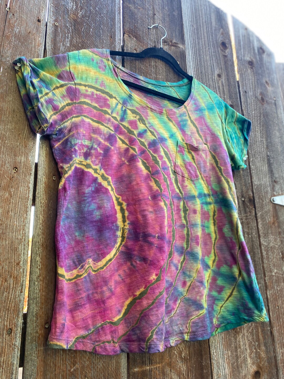Shockwave Style Tie Dye T Shirt - Etsy