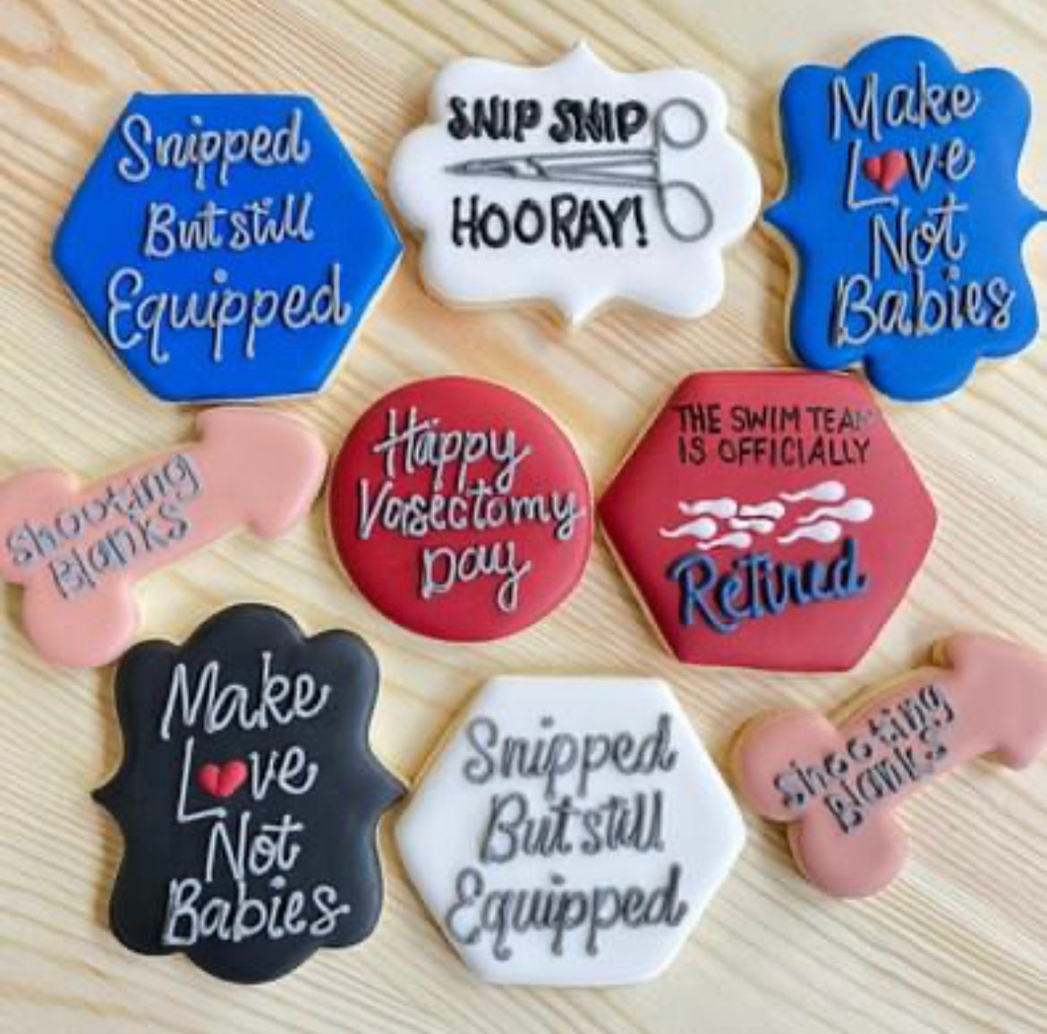 Vasectomy Cookies 1 Dozen Sugar Cookies - Etsy