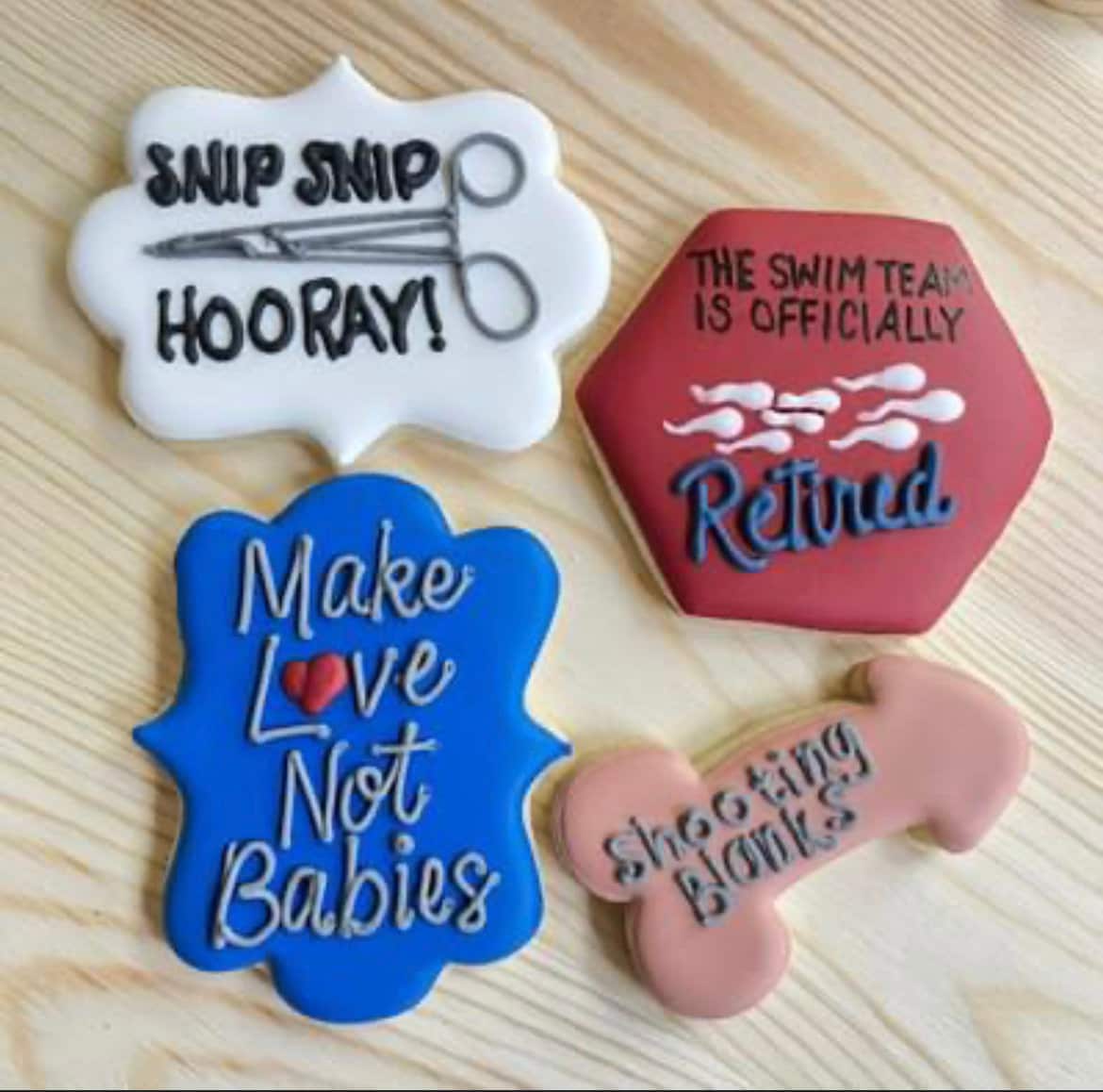 Vasectomy Cookies 1 Dozen Sugar Cookies - Etsy