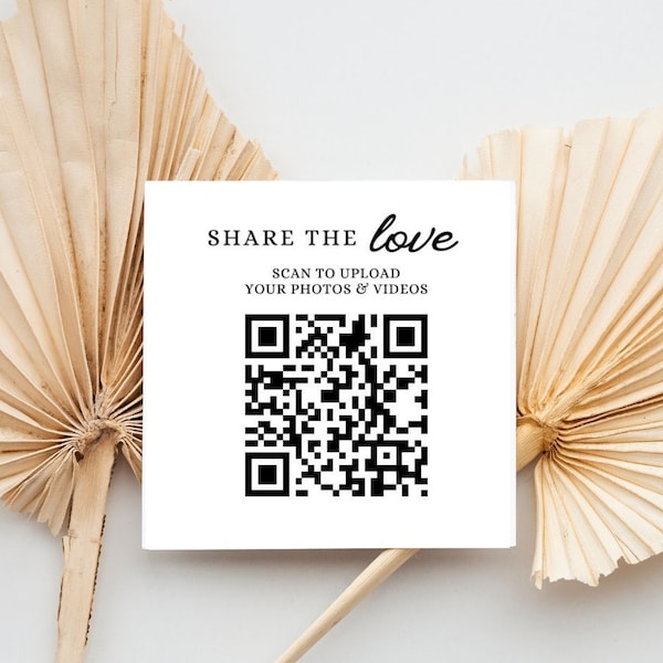 Photo Qr Code Template - Etsy