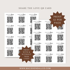 Personalized Photo QR Code Template Wedding Photo Shareable QR Code ...
