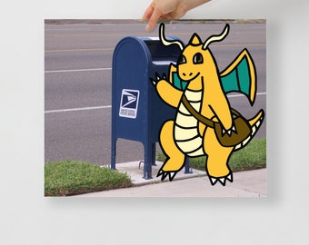 Dragonite Mailman - Etsy