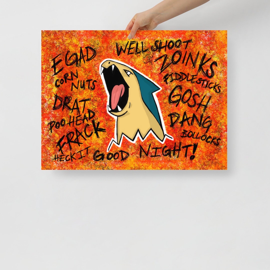 Exploding Volcano Creature Poster - Etsy