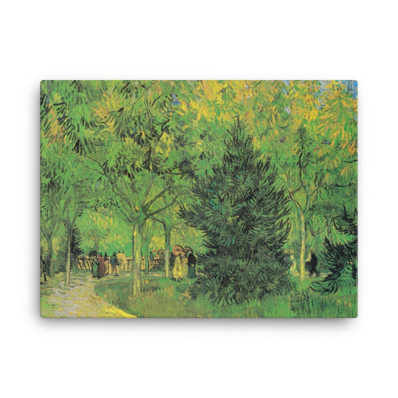 Vincent Van Gogh Path in the Park of Arles With Walkers 1888 Canvas ...