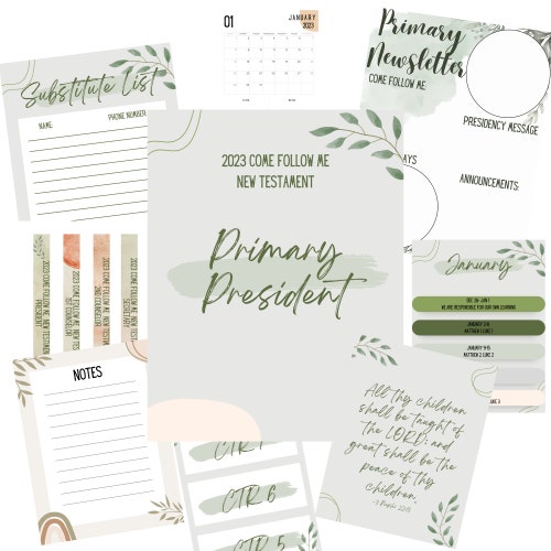 New Testament 2023 Primary Presidency Bundle//lds Primary - Etsy