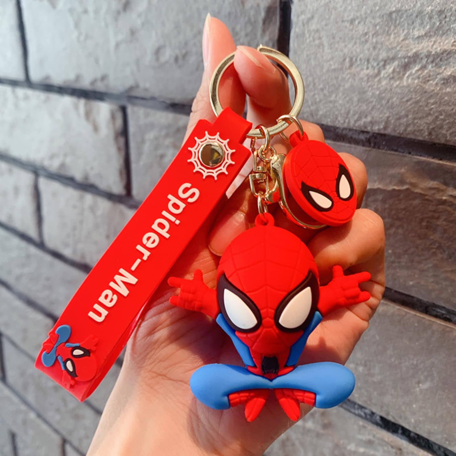 Spider-man PVC Keychain - Etsy