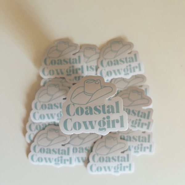 Blue Coastal Cowgirl Stickers - Etsy