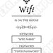 Wifi Password Sign Editable Printable Wifi Home Display Template Modern ...