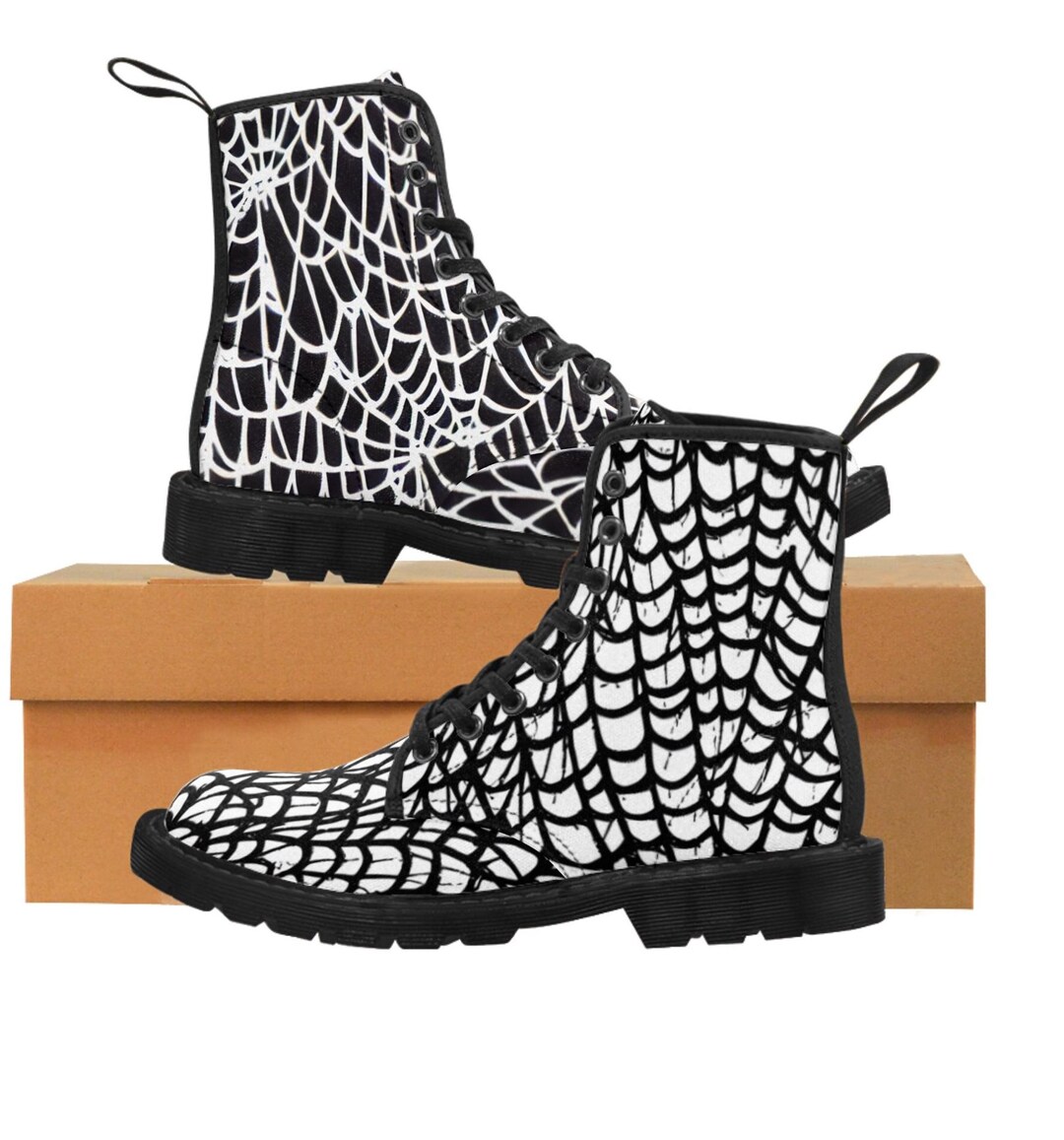 Alternative Men's Boots, Spiders Web, Cobweb Boots, Unique Boots ...