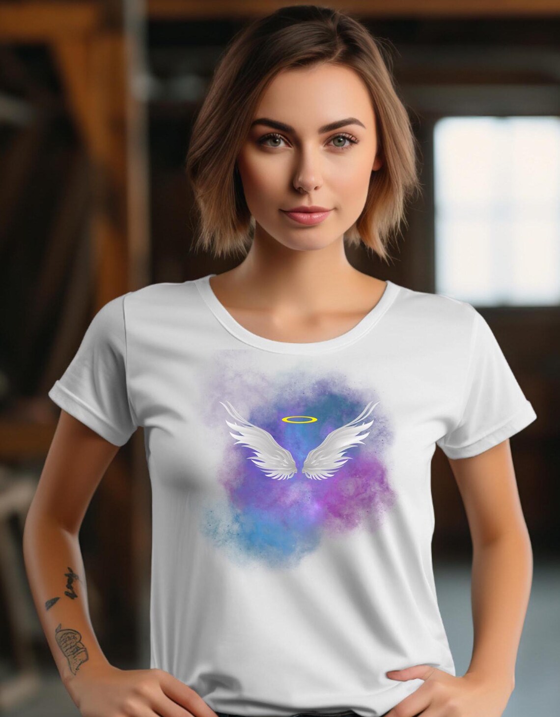 Angel Wings T Shirt, Angelic Apparel, Angel Clothing, Angel Wings ...