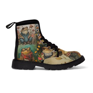 Toad Boots, Frog Boots, Cottage Core, Funky Boots, Boho, Bespoke Boots ...