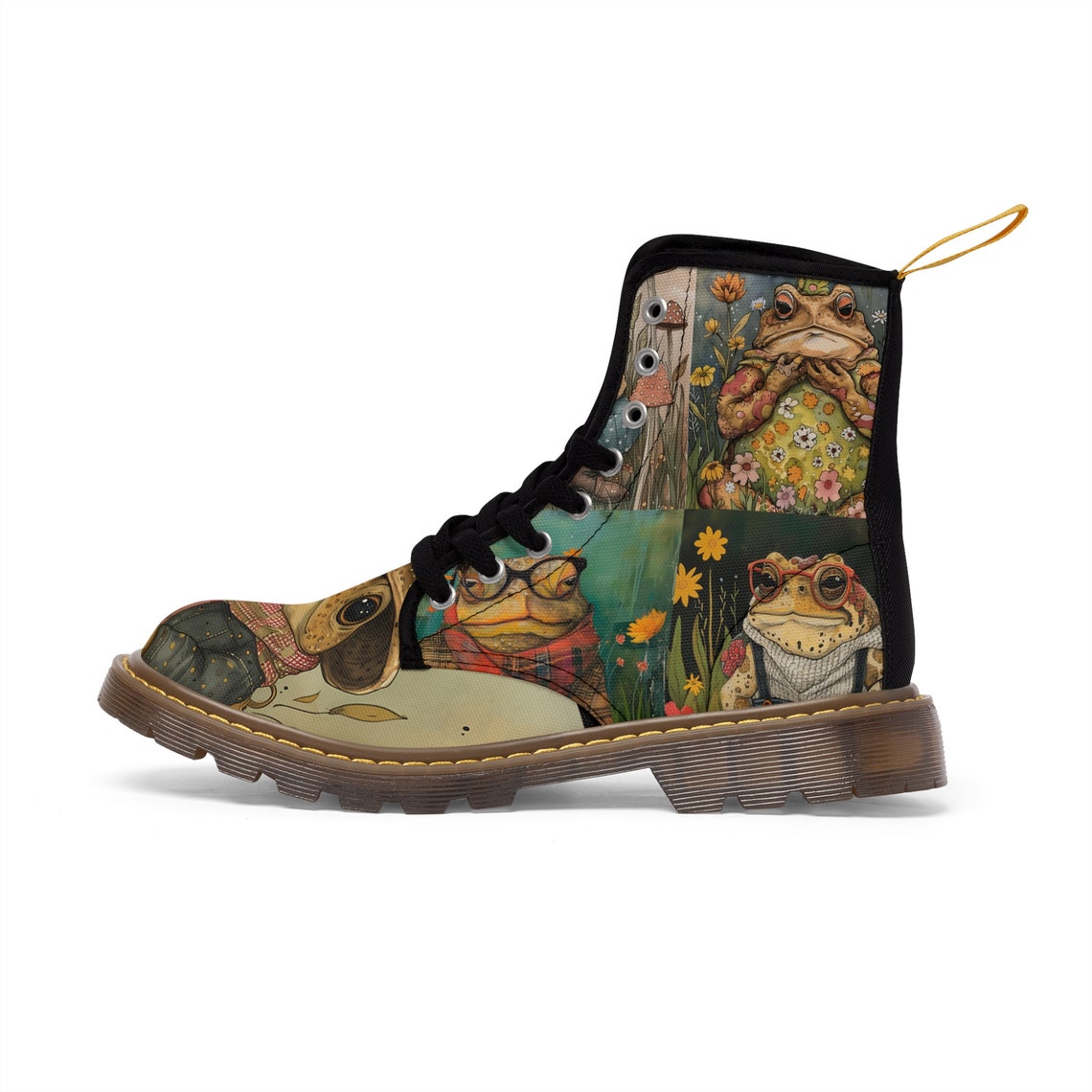 Toad Boots, Frog Boots, Cottage Core, Funky Boots, Boho, Bespoke Boots ...