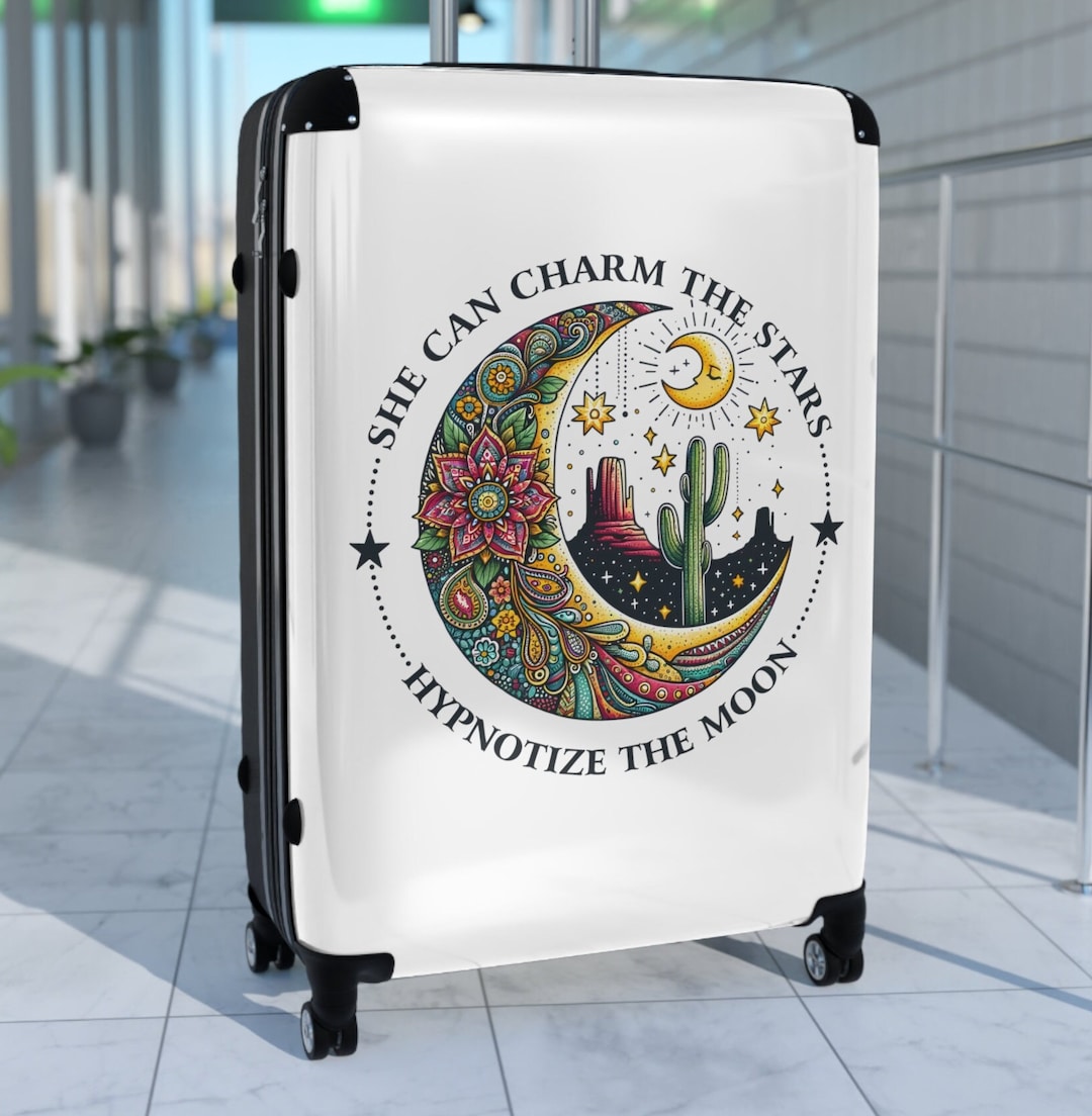 Bespoke Luggage With Slogan – Custom Cabin Bag “chase the Stars” Travel ...