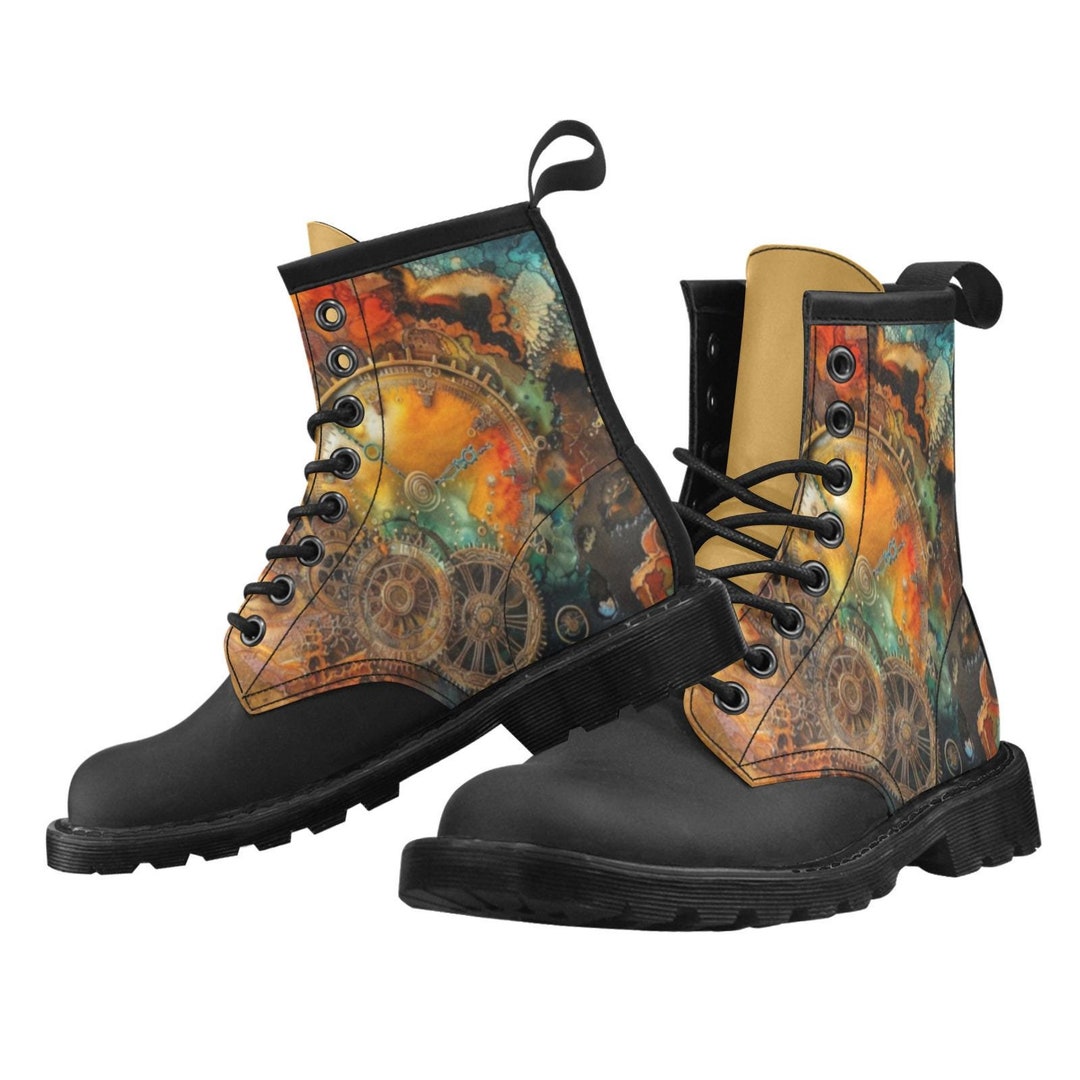 Steampunk Boots,custom Made Boots,bespoke Boots,festival Boots,stylish ...
