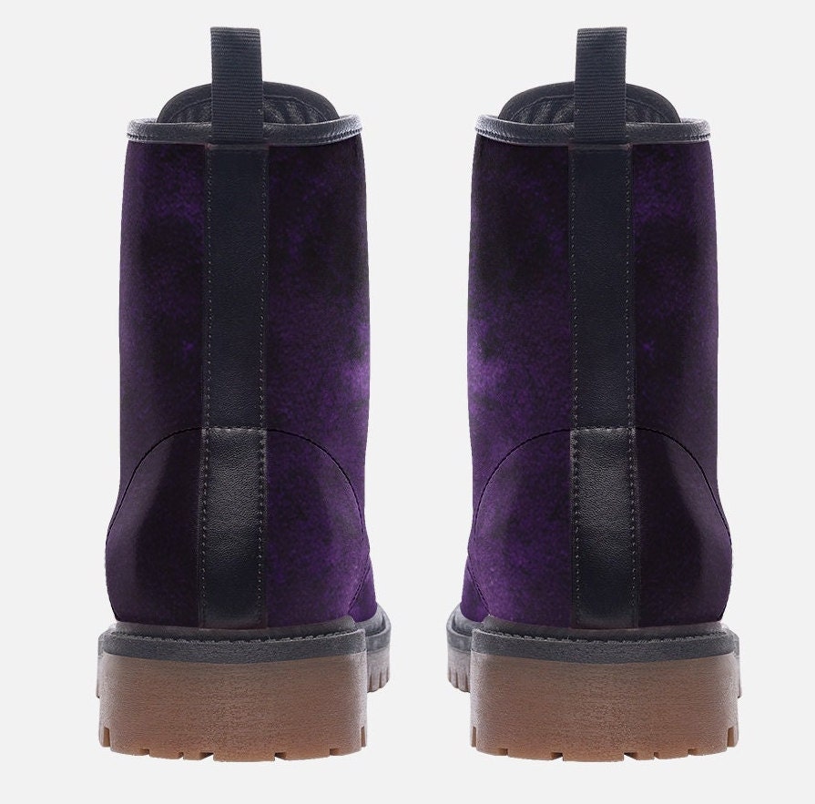 Purple Custom Made Boots, Made to Order Boots, Bespoke Boots, Unisex ...