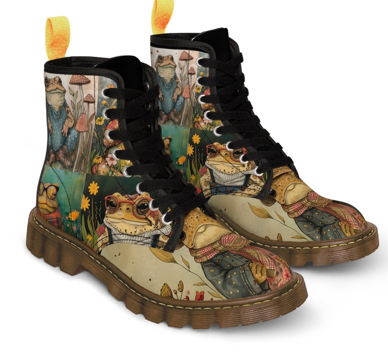Toad Boots, Frog Boots, Cottage Core, Funky Boots, Boho, Bespoke Boots ...